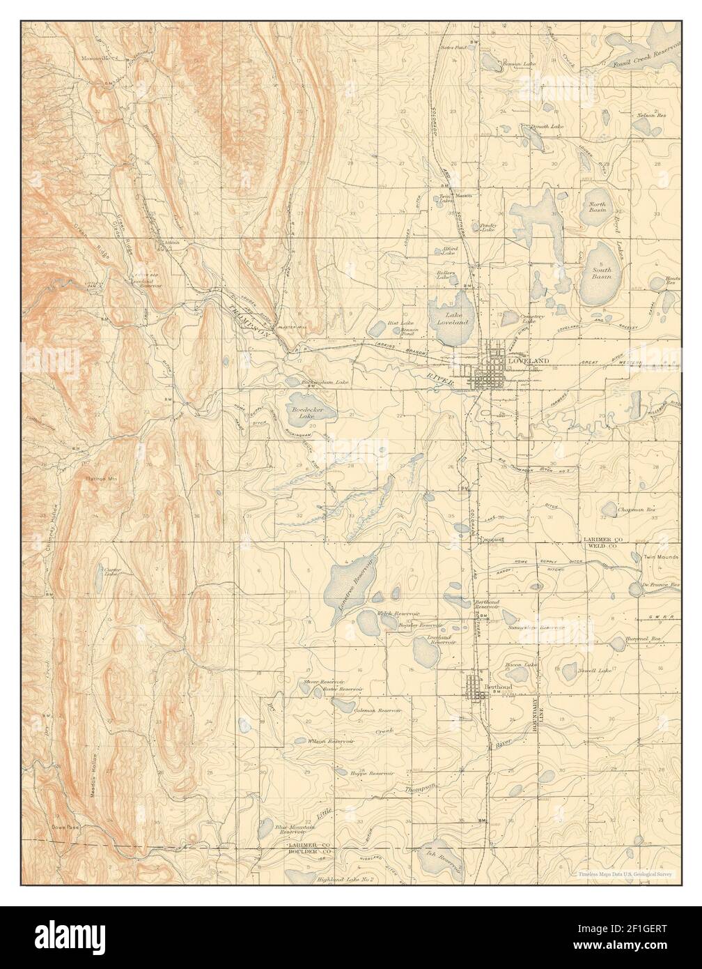 Loveland Colorado Us Map