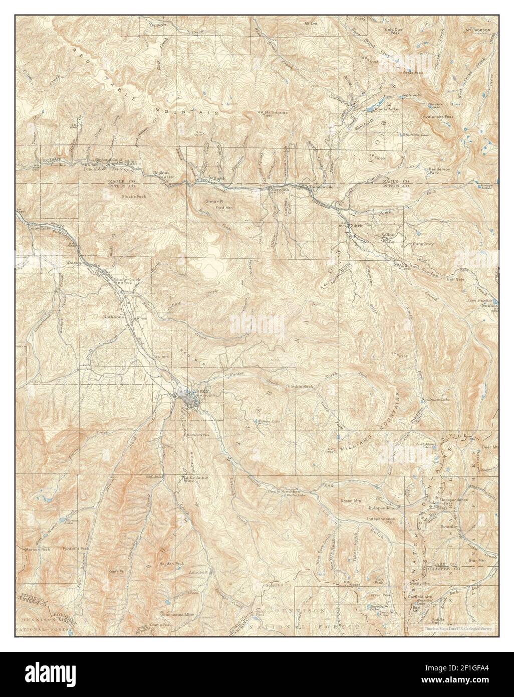 Mount Jackson, Colorado, map 1911, 1:125000, United States of America ...
