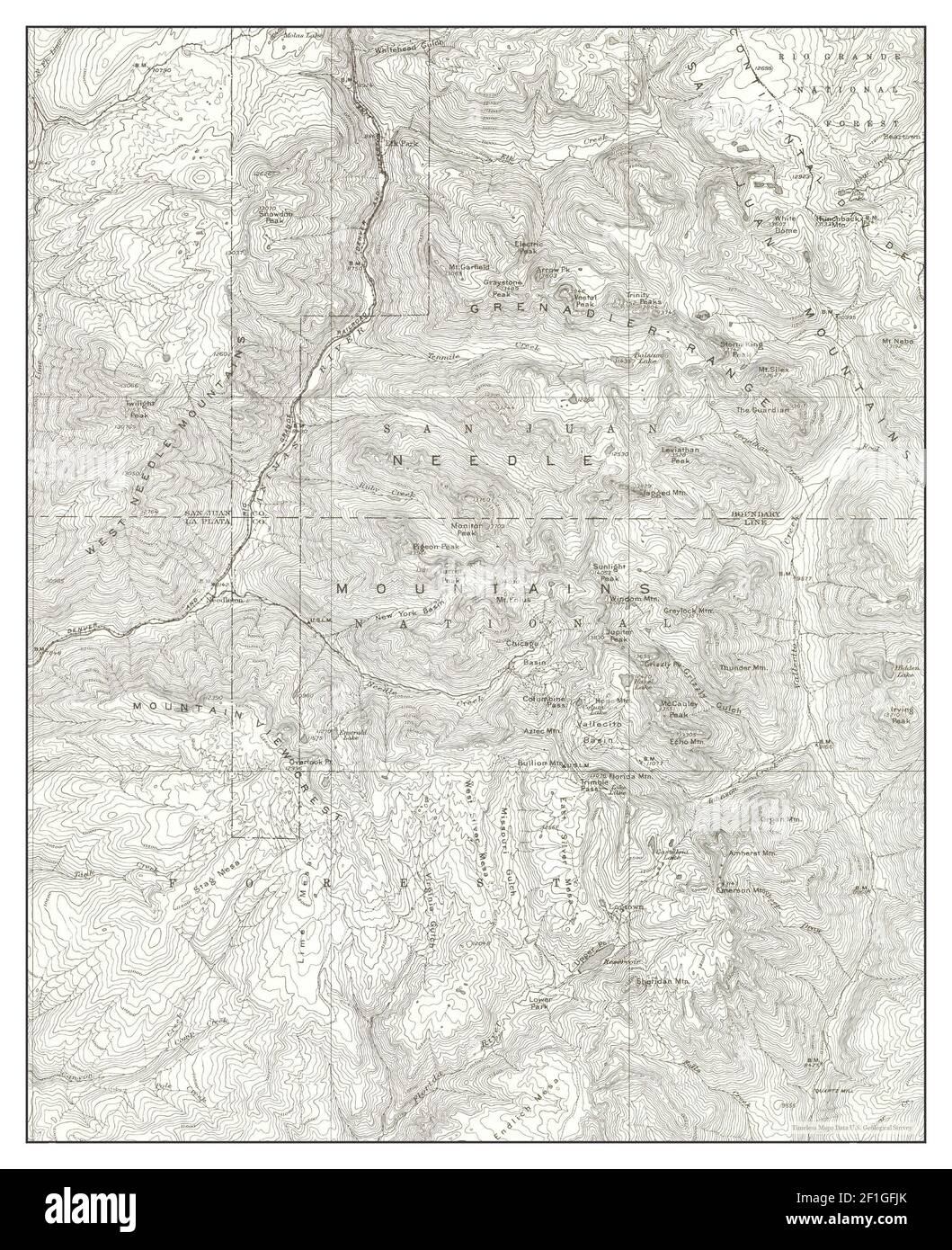 Map colorado 1900 hi-res stock photography and images - Alamy