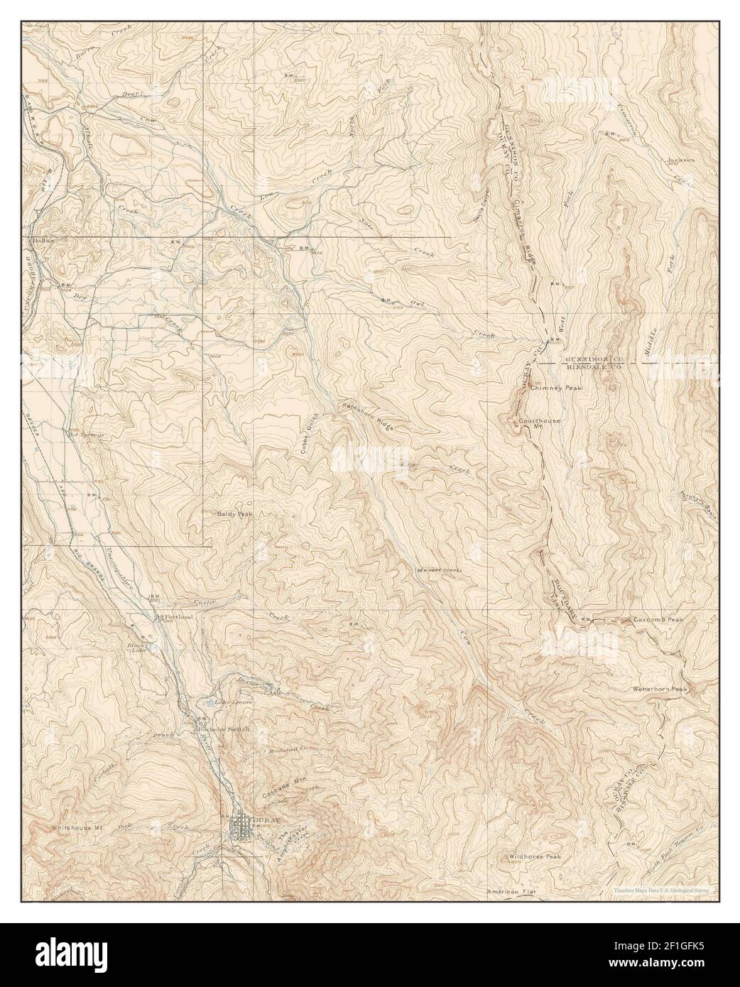 Ouray map High Resolution Stock Photography and Images - Alamy