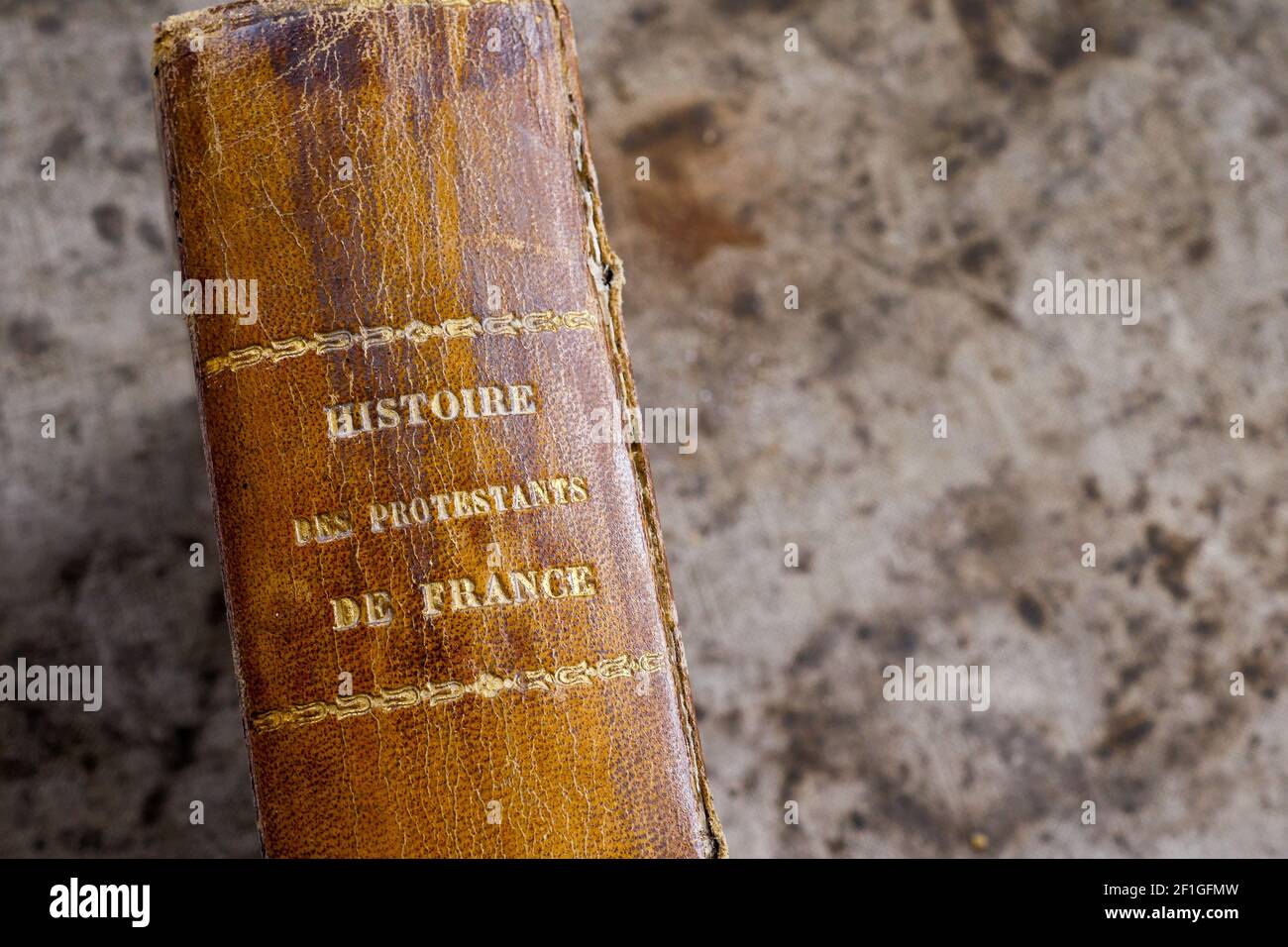 History of the french Protestants, France, 1874 Stock Photo - Alamy