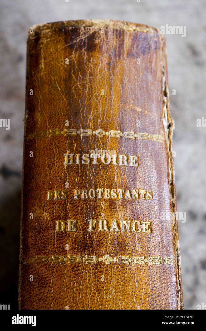 History of the french Protestants, France, 1874 Stock Photo - Alamy