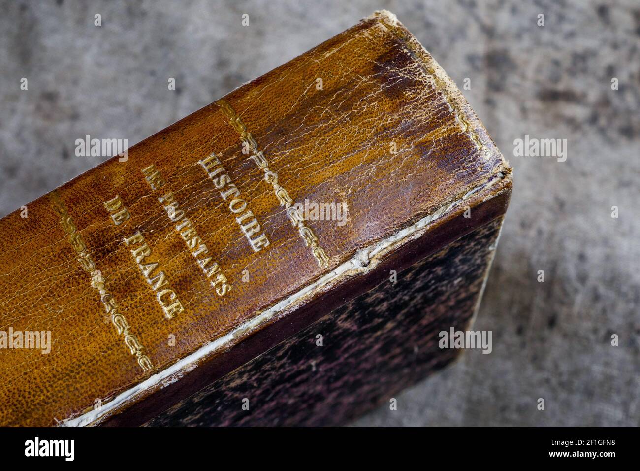 History of the french Protestants, France, 1874 Stock Photo - Alamy