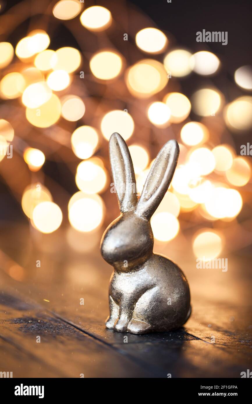 Little golden rabbit Stock Photo - Alamy