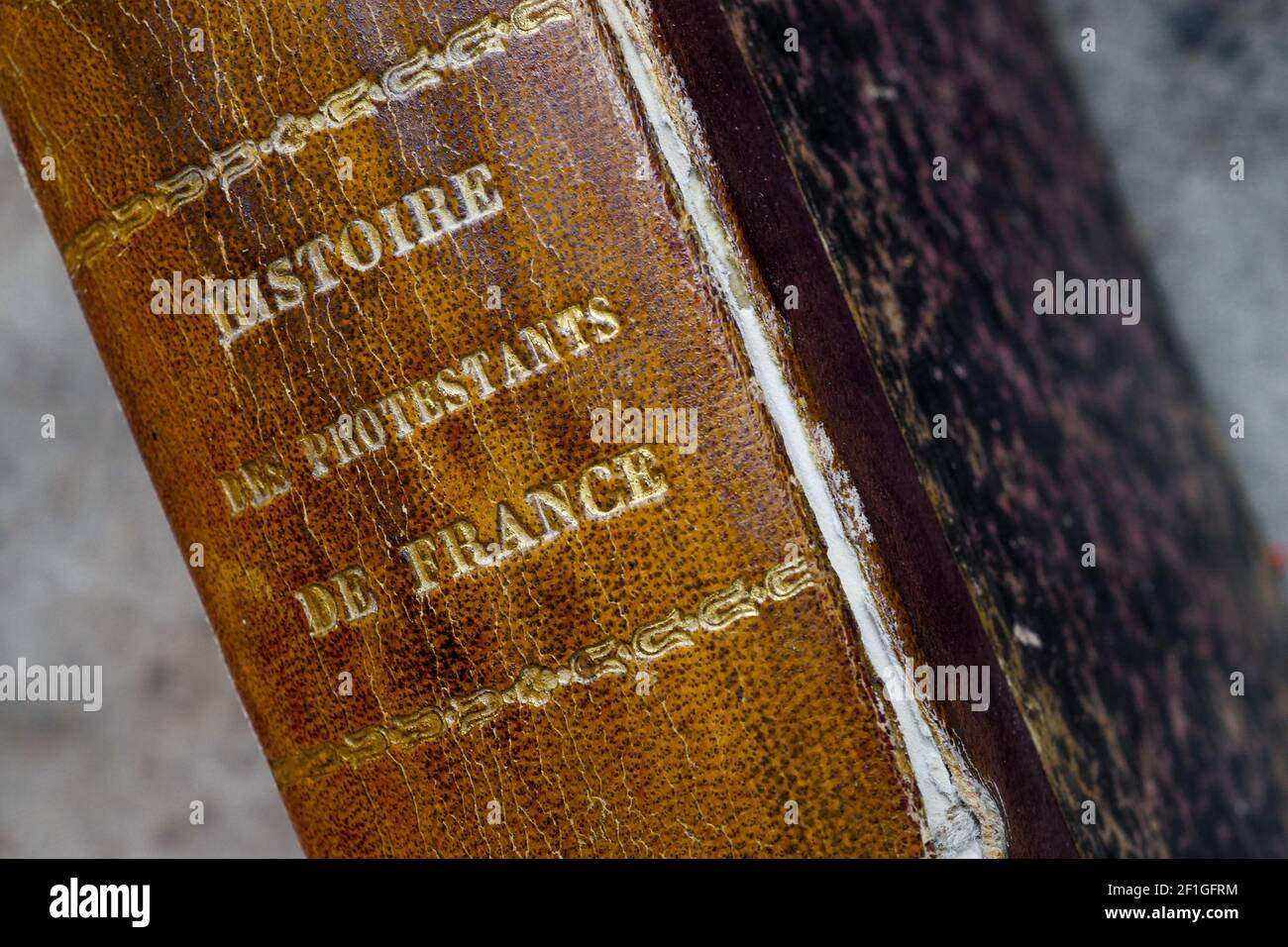 History of the french Protestants, France, 1874 Stock Photo - Alamy