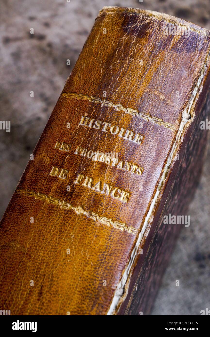 History of the french Protestants, France, 1874 Stock Photo - Alamy