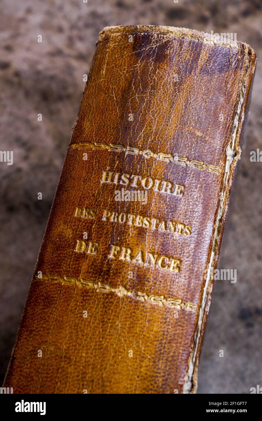 History of the french Protestants, France, 1874 Stock Photo - Alamy