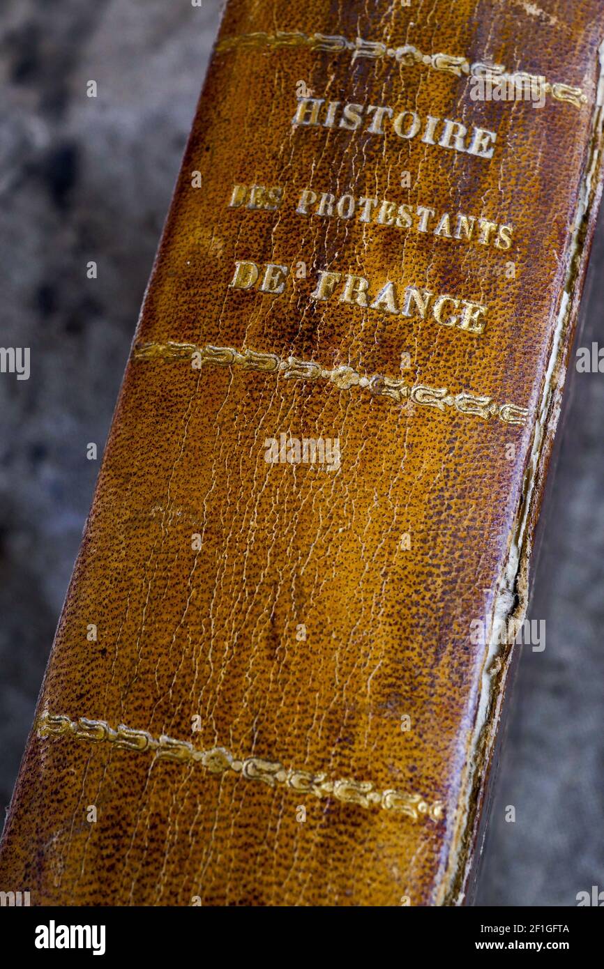 History of the french Protestants, France, 1874 Stock Photo - Alamy