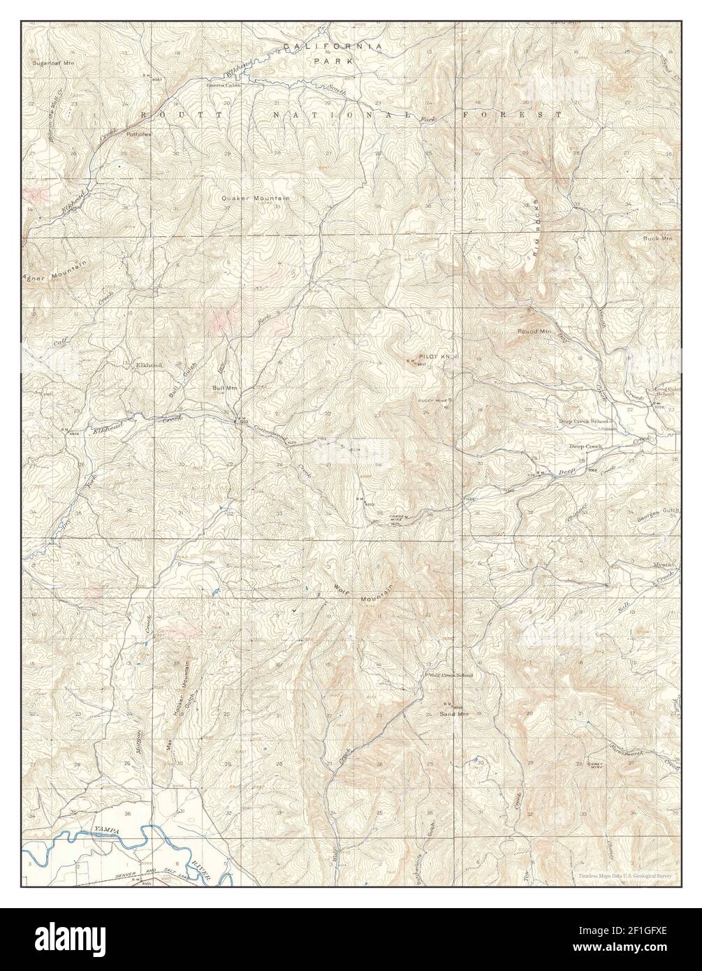 Map of pilot knob Cut Out Stock Images & Pictures - Alamy