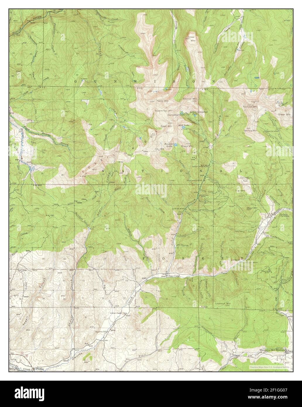 Map of pitkin hi-res stock photography and images - Alamy