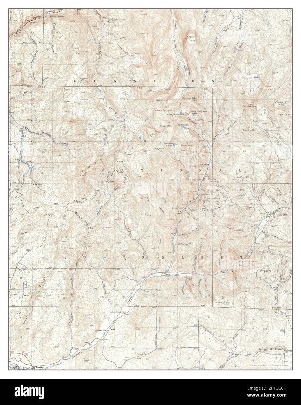 Map of pitkin hi-res stock photography and images - Alamy