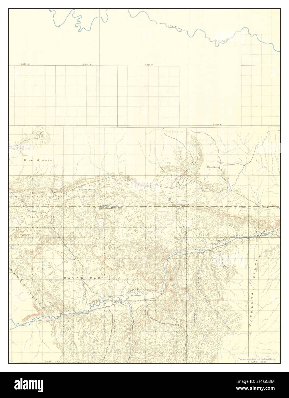 Rangely, Colorado, map 1907, 1:125000, United States of America by ...