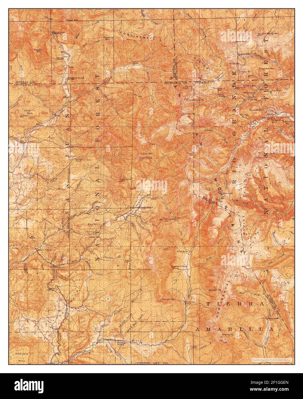 Summitville, Colorado, map 1915, 1:125000, United States of America by ...