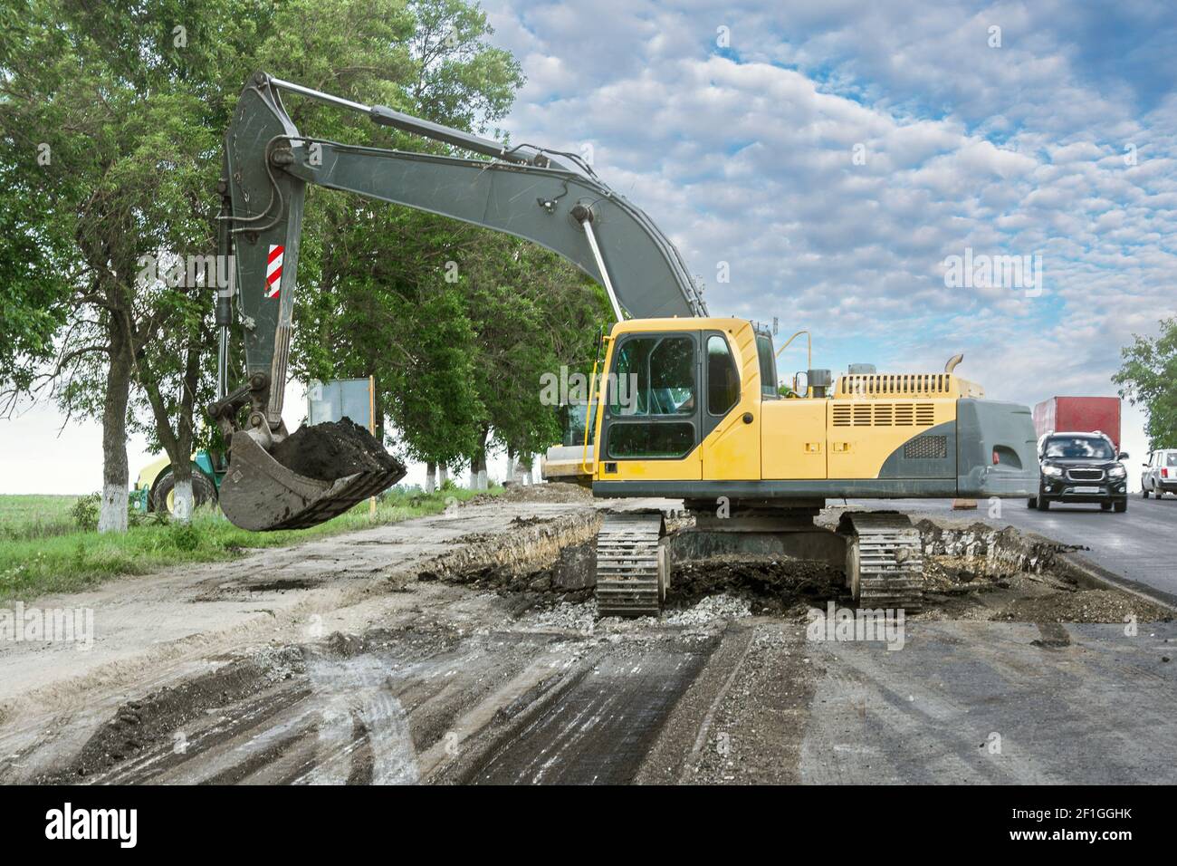 Excavator tractor hi-res stock photography and images - Alamy