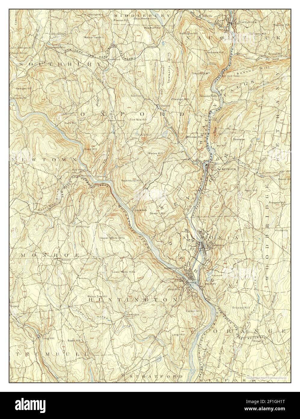 Derby, Connecticut, map 1891, 1:62500, United States of America by ...