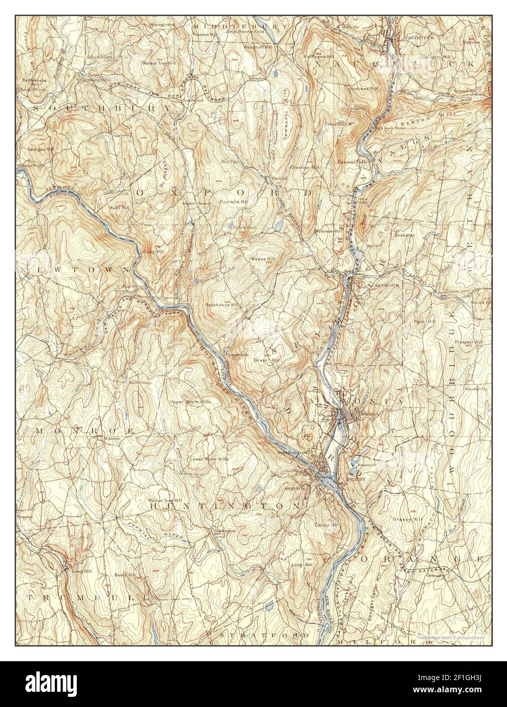 Derby, Connecticut, map 1893, 1:62500, United States of America by ...