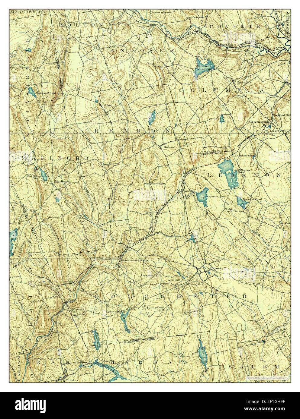 Gilead, Connecticut, map 1892, 1:62500, United States of America by ...
