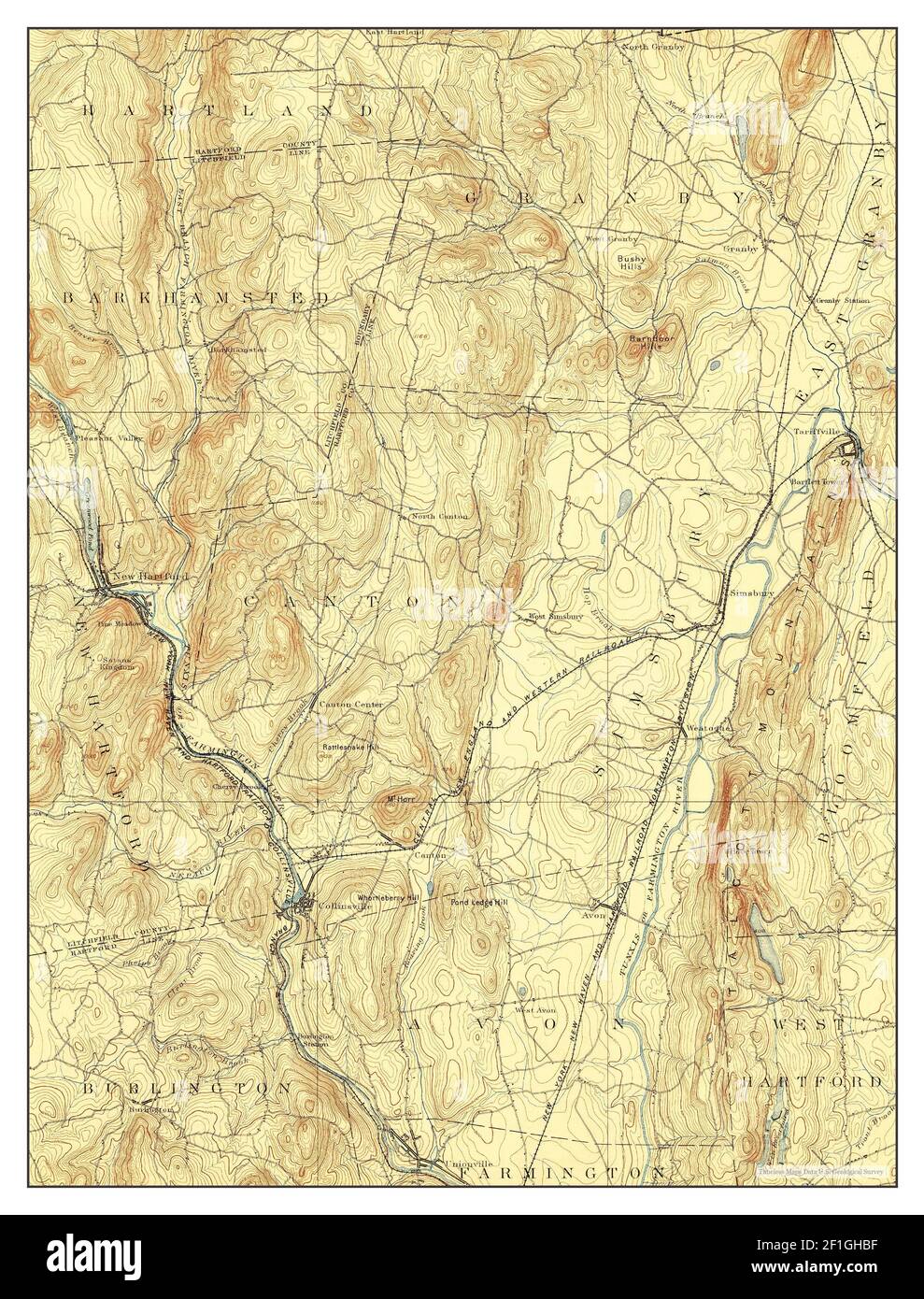 Map Of Granby High Resolution Stock Photography and Images - Alamy