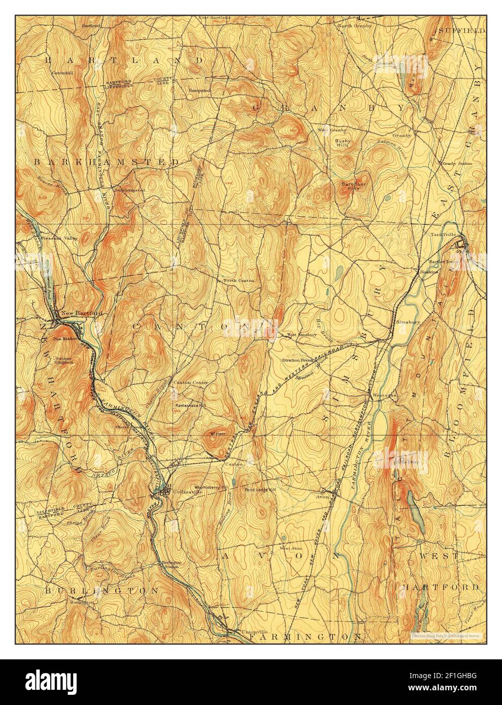 Map Of Granby High Resolution Stock Photography and Images - Alamy