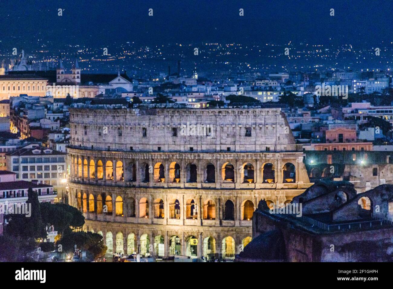 Coliseum aerial hi-res stock photography and images - Alamy