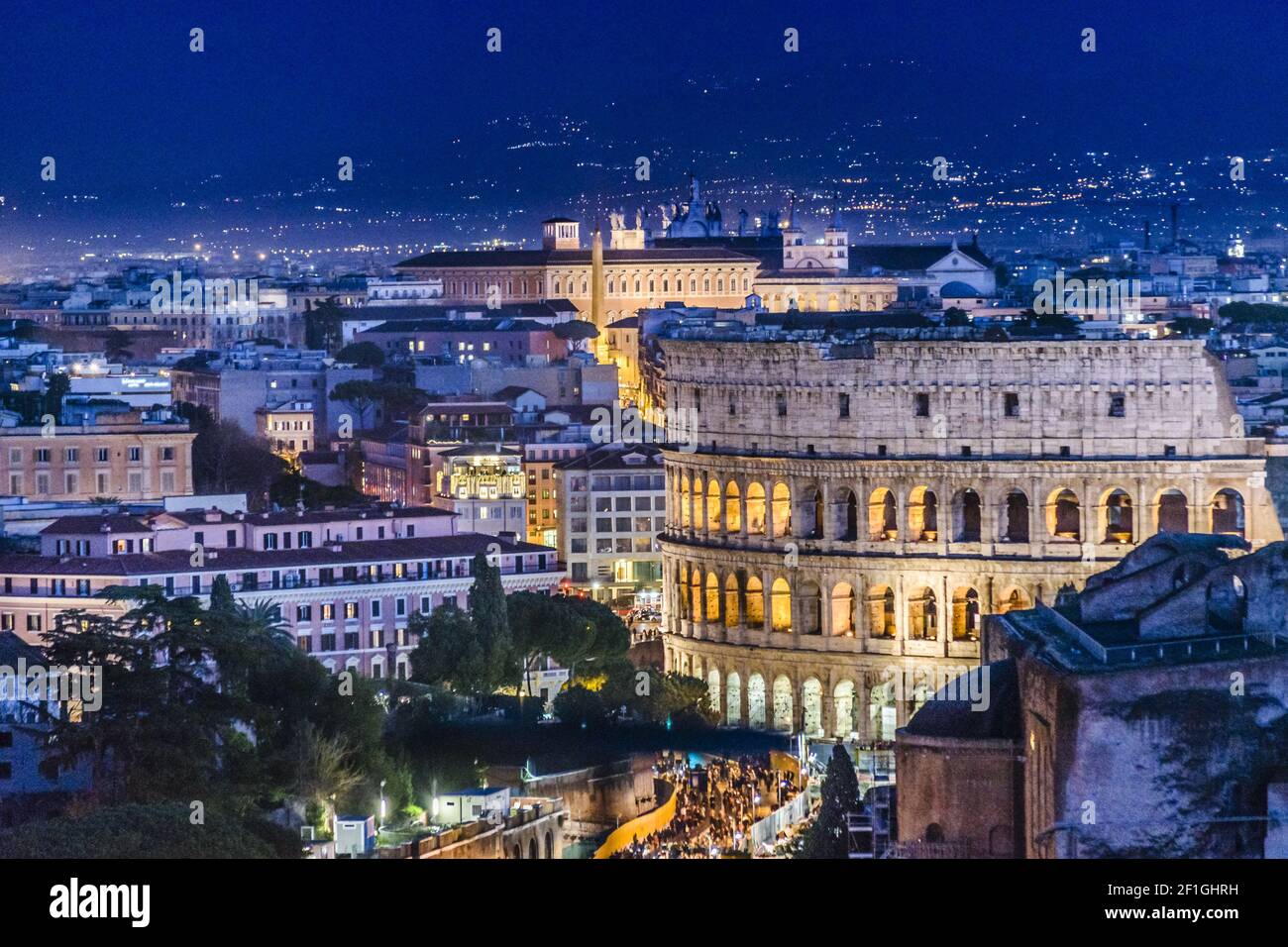 Coliseum aerial rome hi-res stock photography and images - Alamy