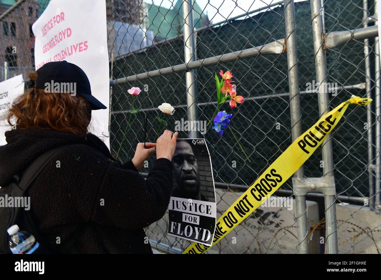MINNEAPOLIS, MN - MARCH 08: General view of the protests during the ...