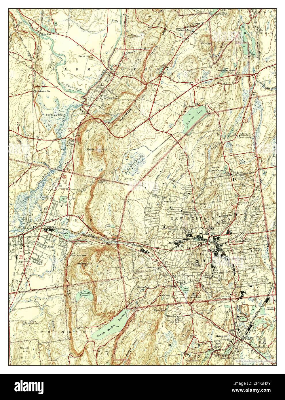 New Britain, Connecticut, map 1946, 1:31680, United States of America ...