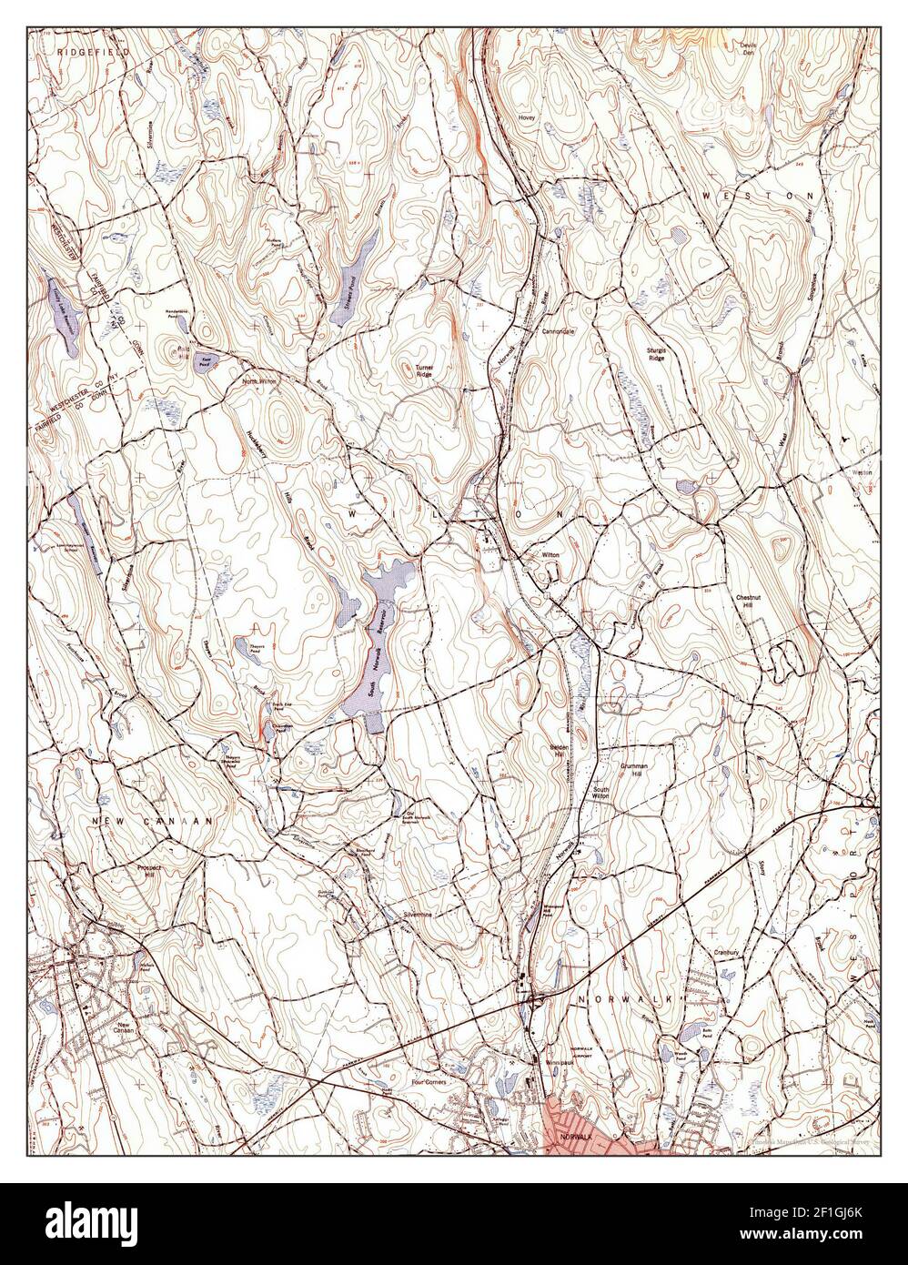 Map of norwalk Cut Out Stock Images & Pictures - Alamy