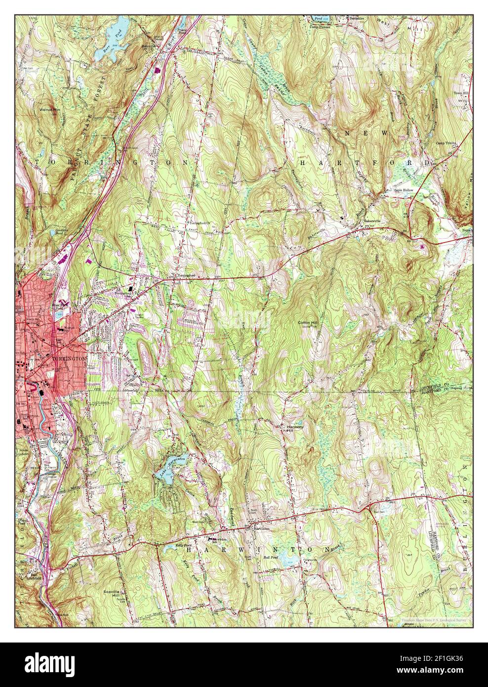 Map of torrington hi-res stock photography and images - Alamy