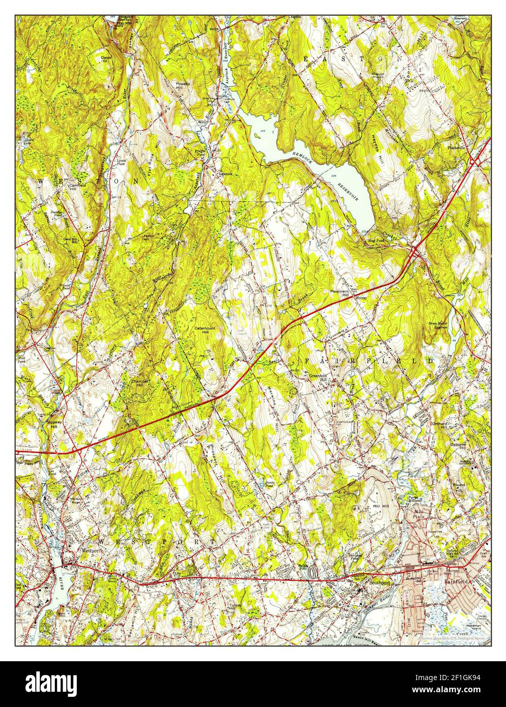 Map of westport connecticut hi-res stock photography and images - Alamy