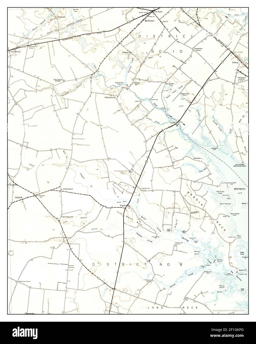 Fairmount, Delaware, map 1948, 1:24000, United States of America by ...