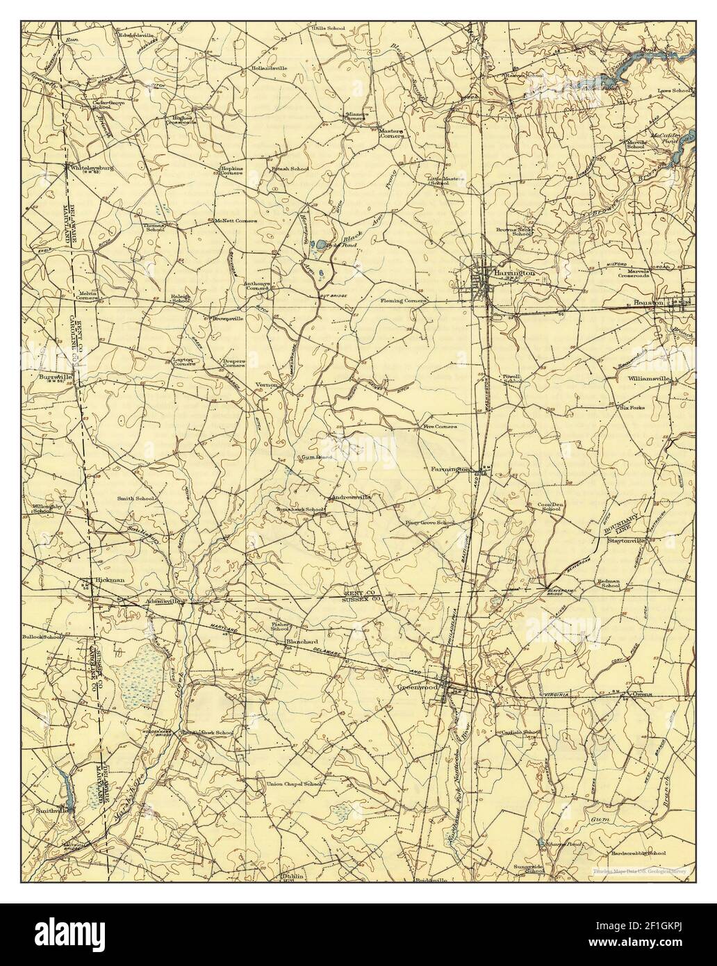 Harrington map Cut Out Stock Images & Pictures - Alamy