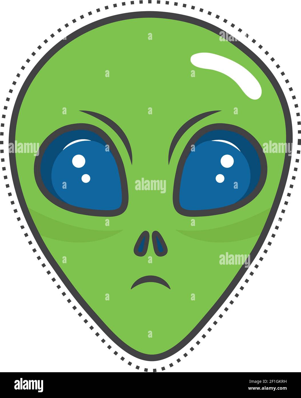 alien head patch Stock Vector Image & Art - Alamy