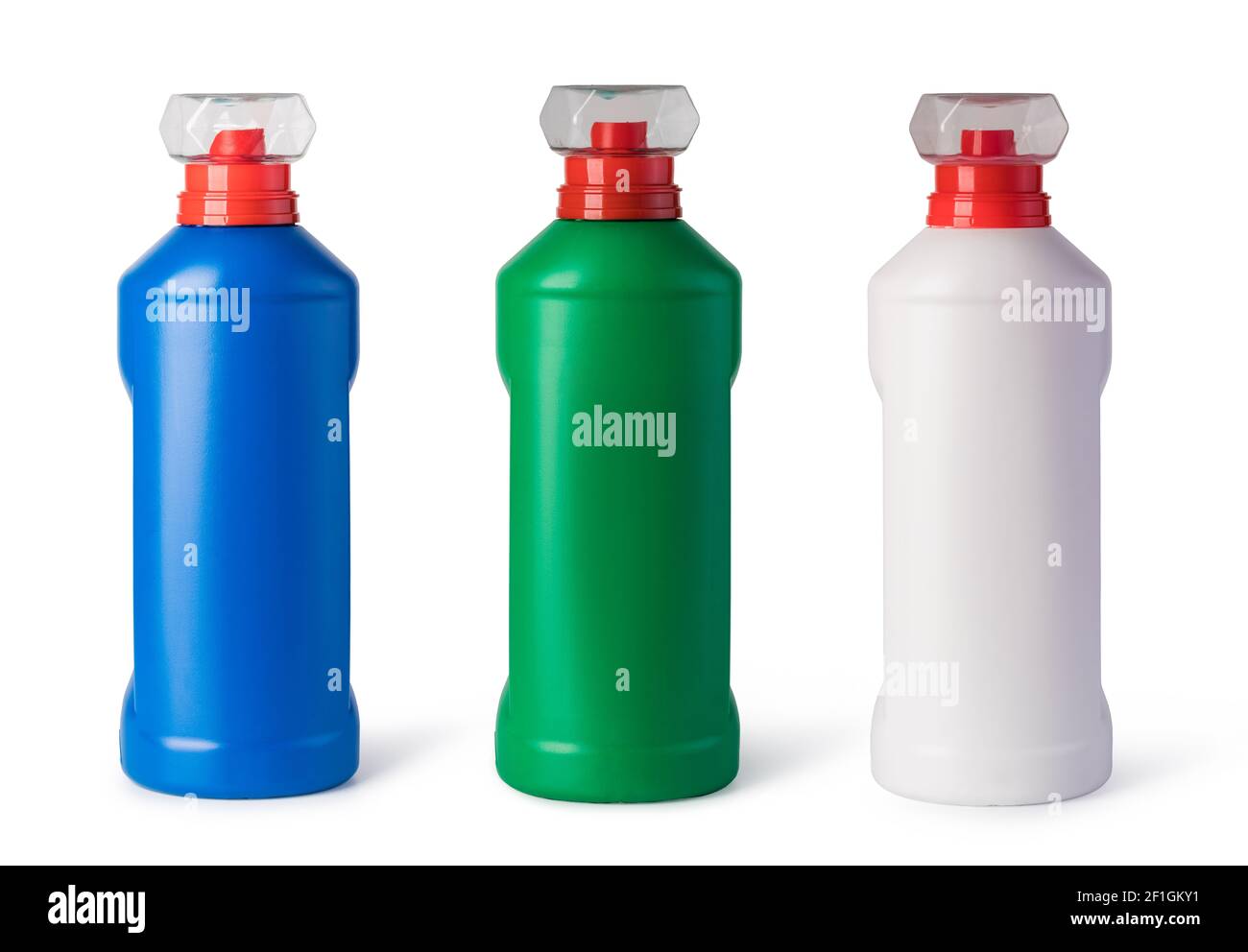 Bottles of cleaning product Stock Photo - Alamy