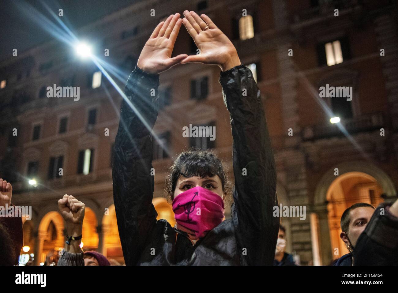 Rome, Italy. 08th Mar 2021. Today, NonUnaDiMeno – supported by numerous ...