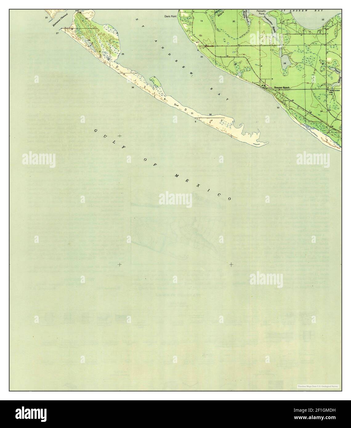Beacon Beach, Florida, map 1943, 1:31680, United States of America by ...