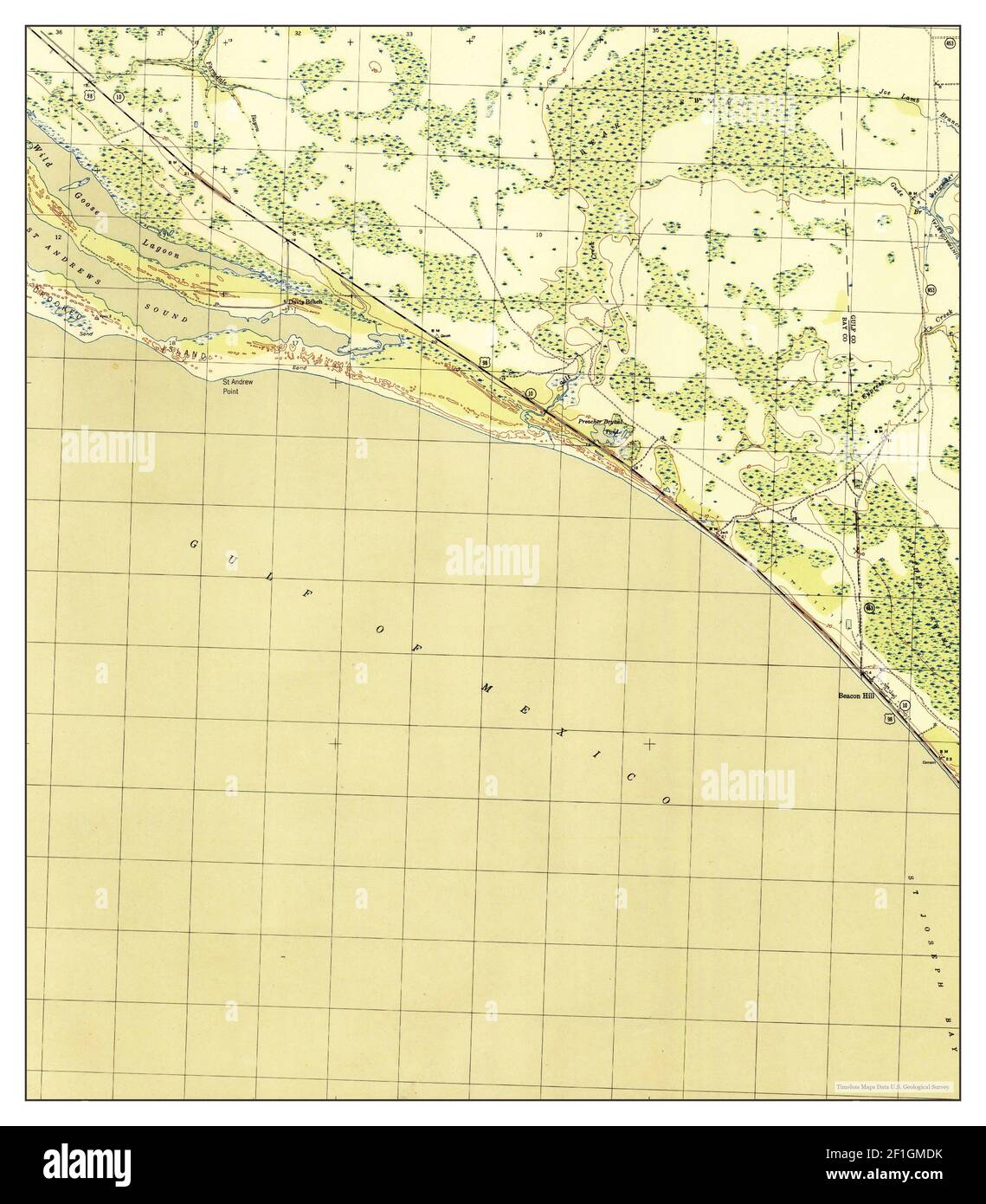 Beacon Hill, Florida, map 1944, 1:31680, United States of America by ...