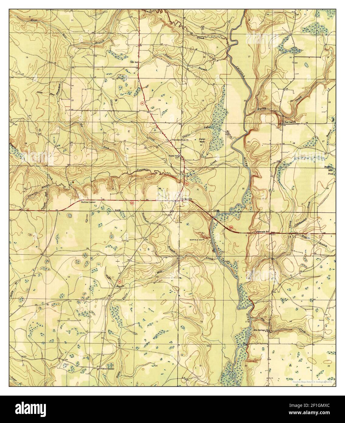 Clarksville florida map hi-res stock photography and images - Alamy