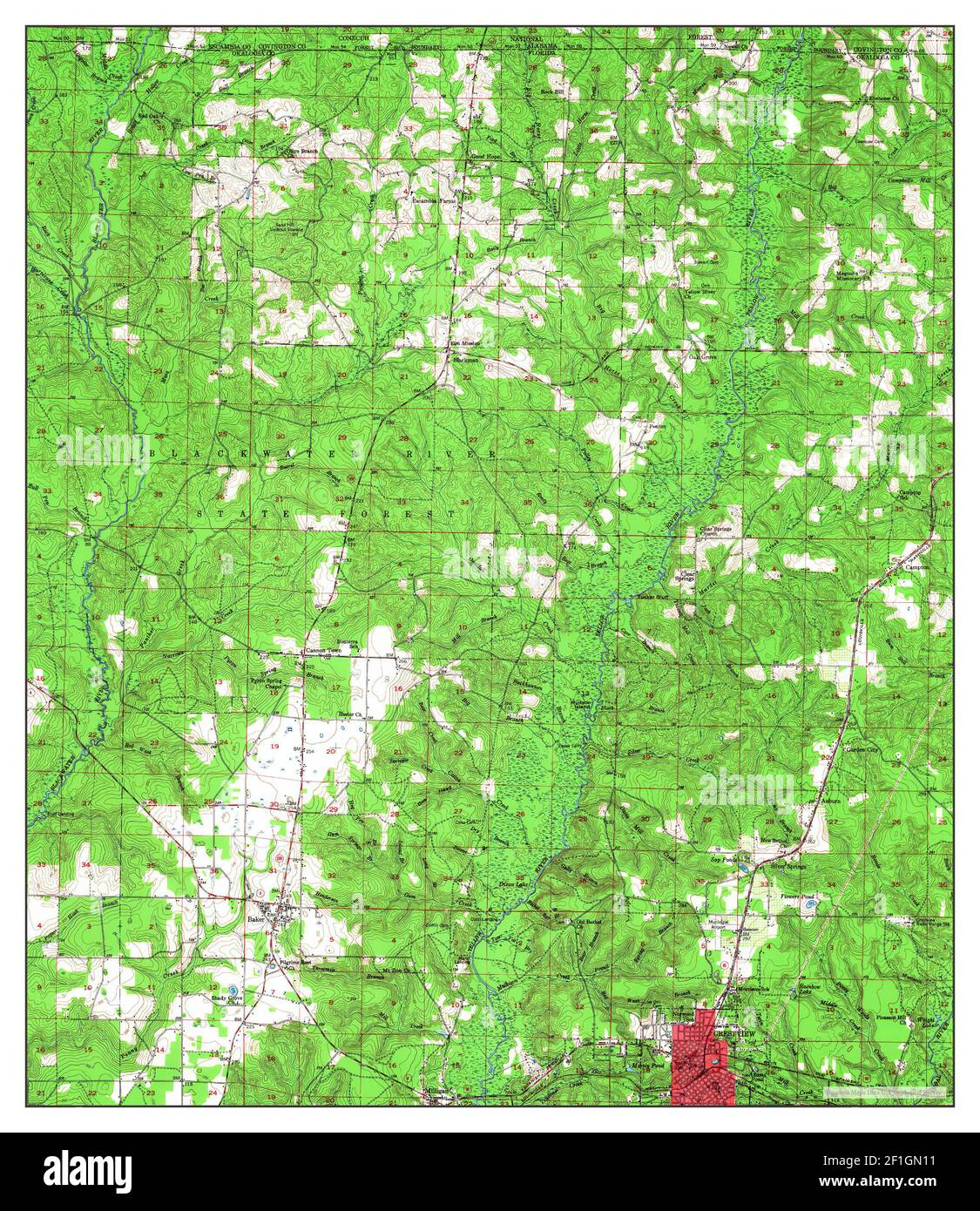 Map of crestview hi-res stock photography and images - Alamy