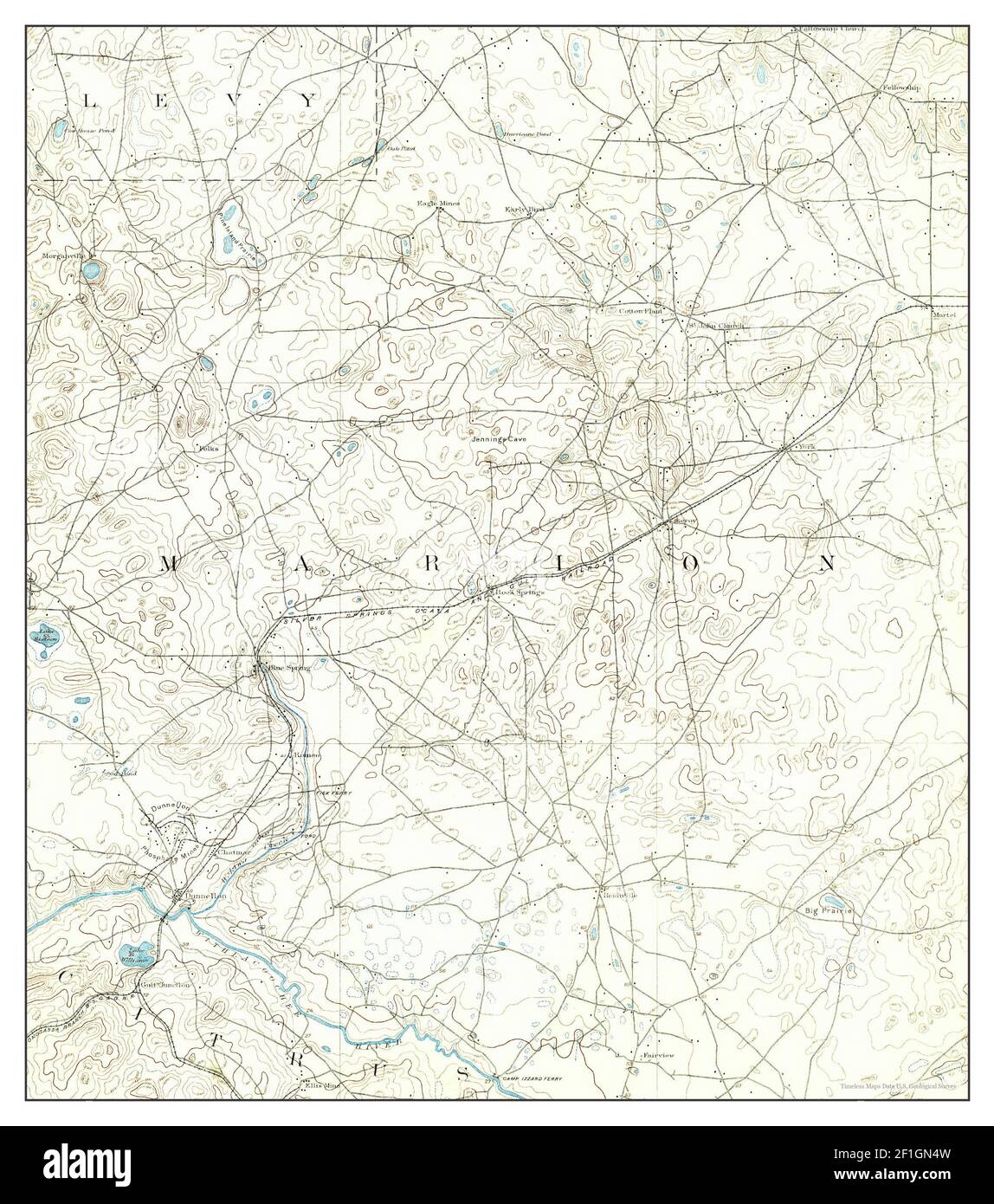 Map of dunnellon hi-res stock photography and images - Alamy