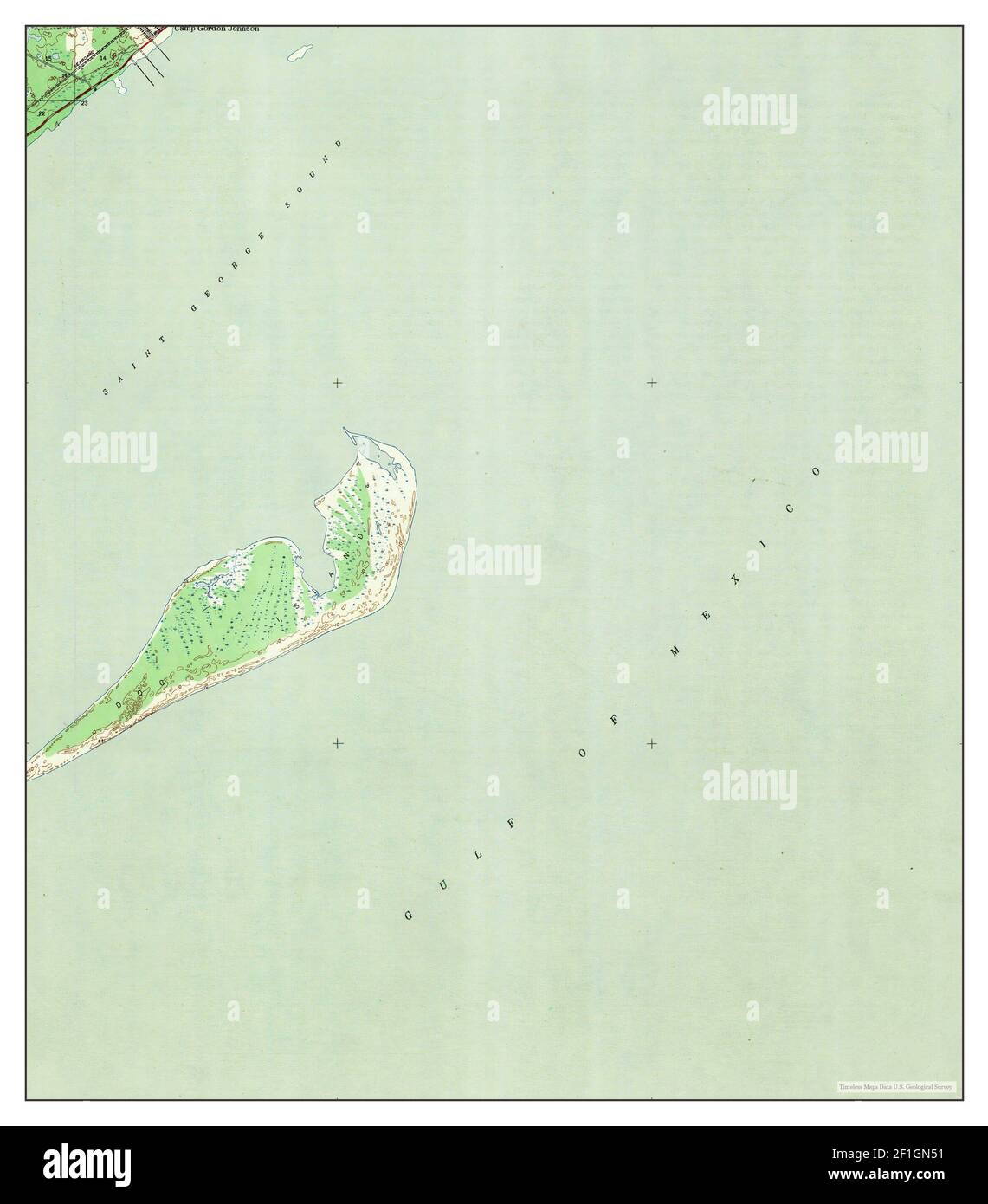 Dog Island, Florida, map 1943, 1:31680, United States of America by ...