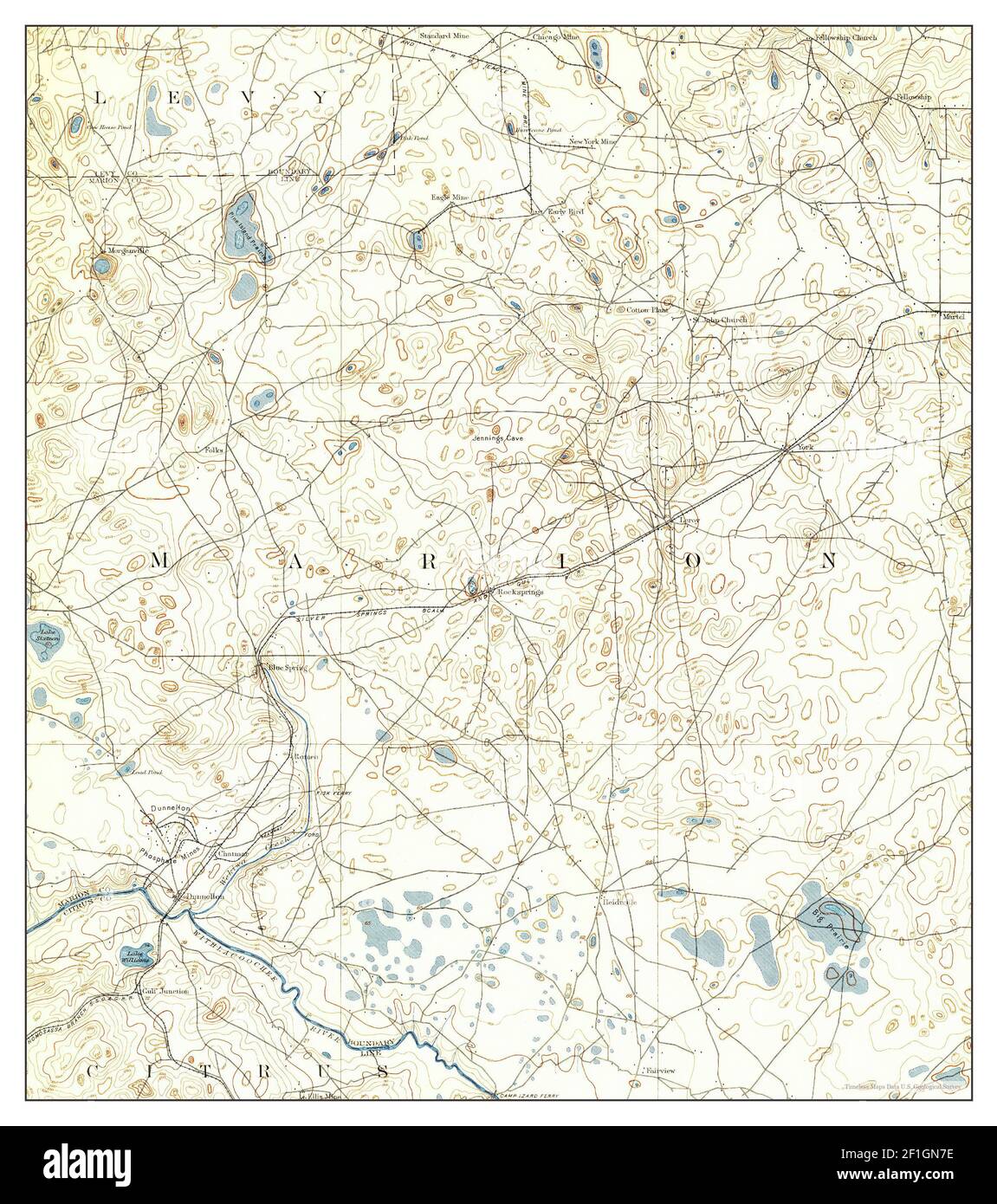 Dunnellon florida map hi-res stock photography and images - Alamy