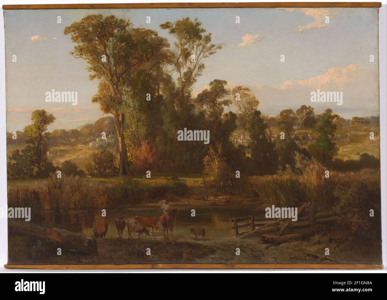 Louis Buvelot - View near Heidelberg Stock Photo - Alamy