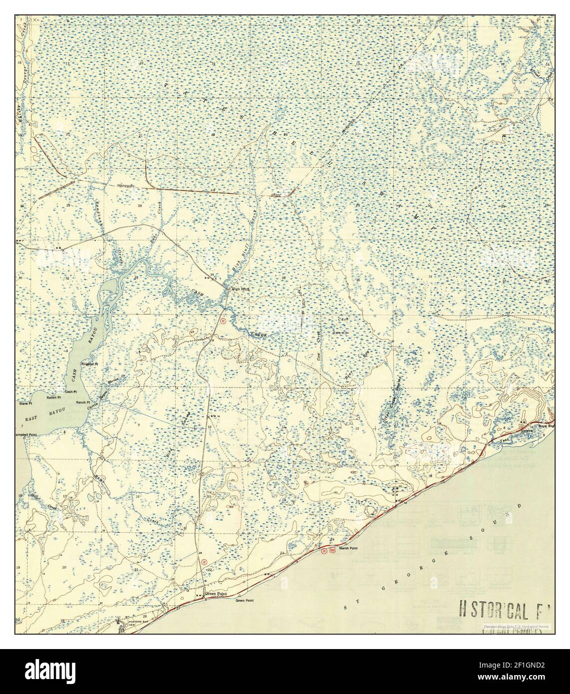 Green Point, Florida, map 1944, 1:31680, United States of America by ...