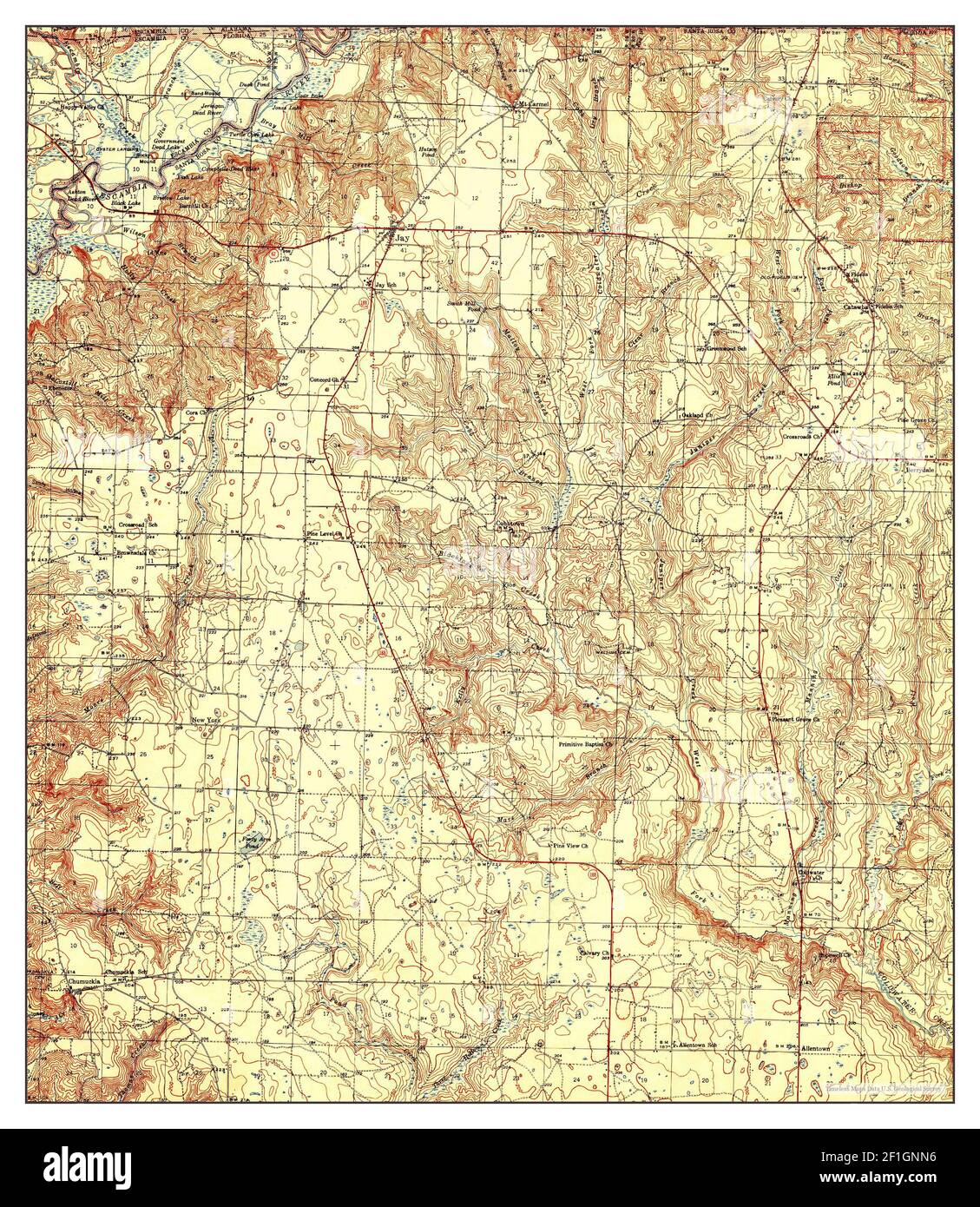 Jay county map hi-res stock photography and images - Alamy