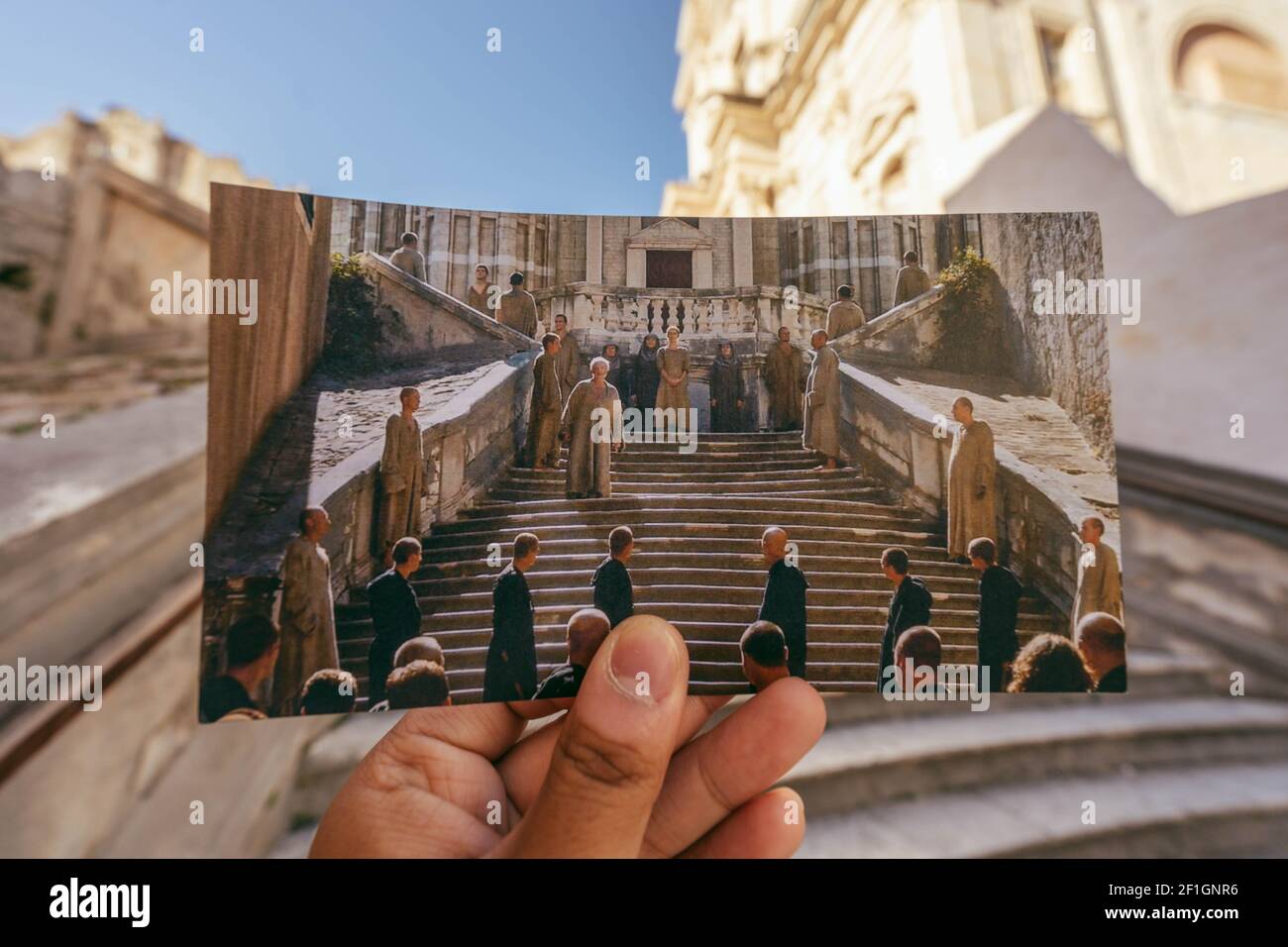 Dubrovnik, Croatia - Aug 23, 2020: GoT TV scene photo held at actual ...