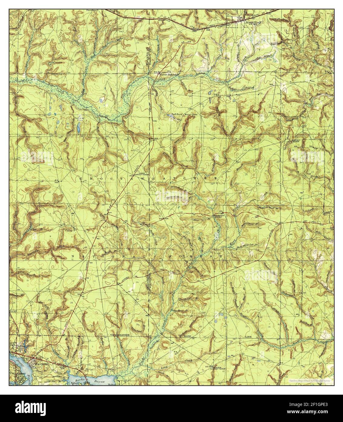 Niceville, Florida, map 1936, 1:62500, United States of America by ...