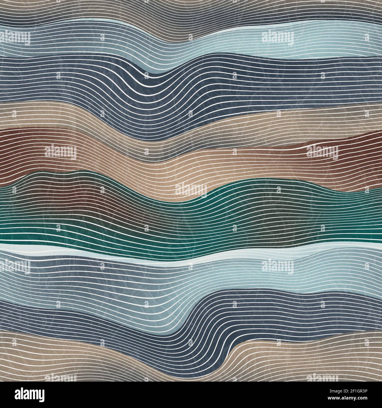 Seamless natural landscape hill pattern for print Stock Photo - Alamy