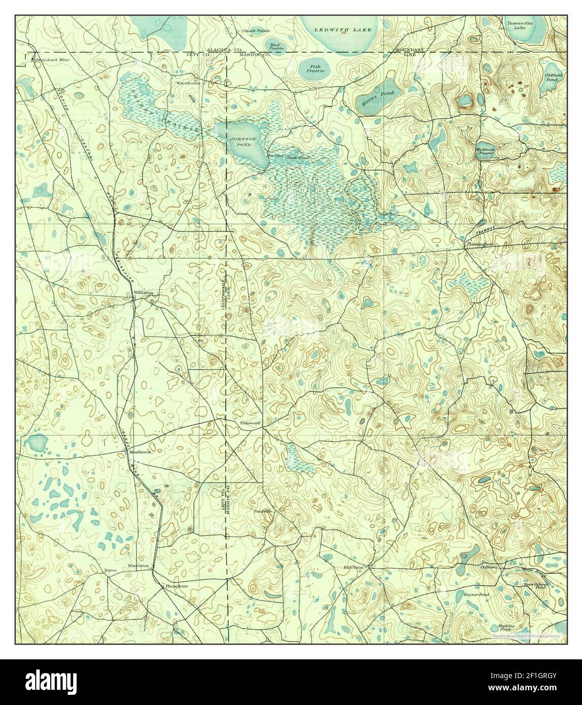 Williston florida map hi-res stock photography and images - Alamy