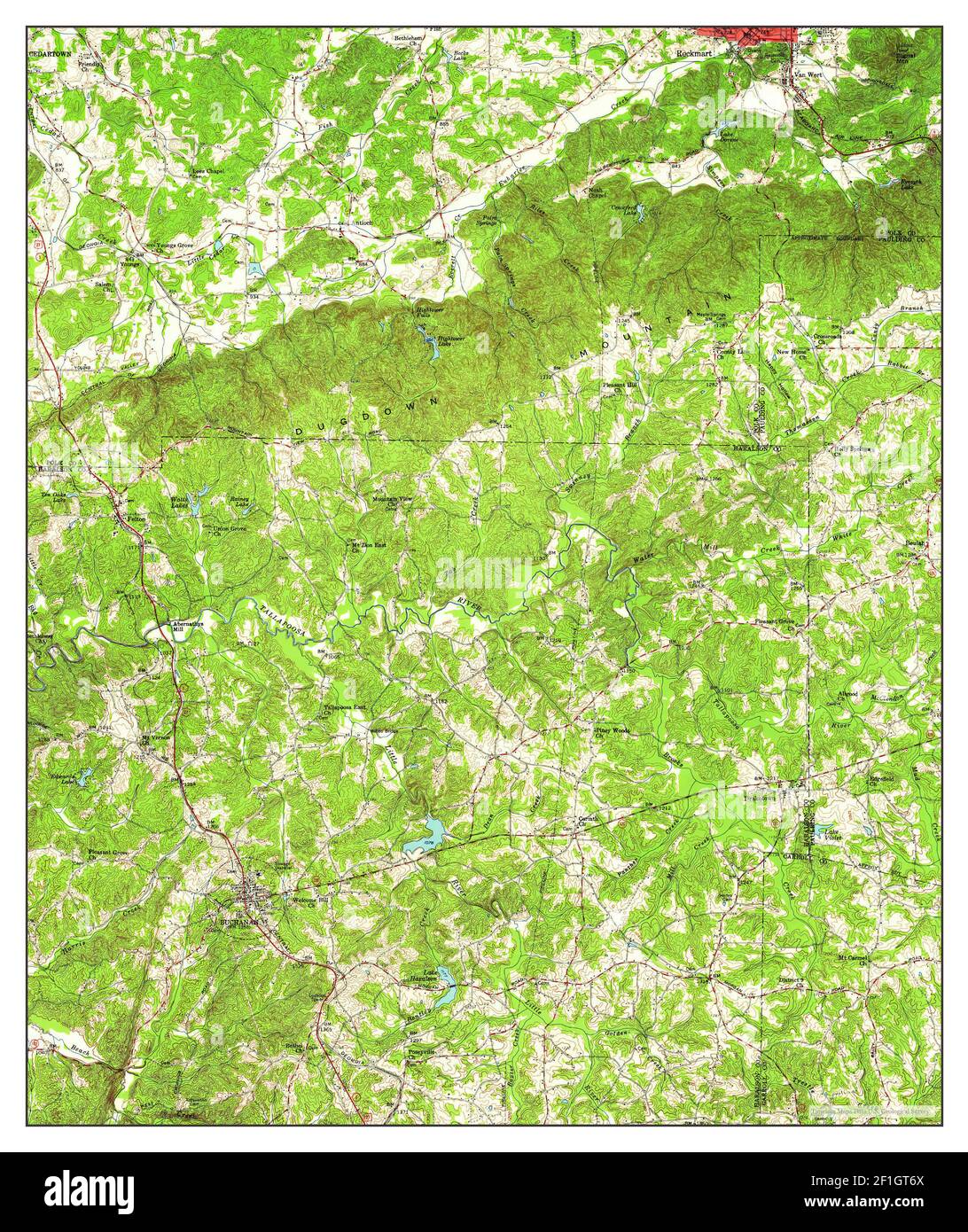 Buchanan, Georgia, map 1958, 1:62500, United States of America by ...
